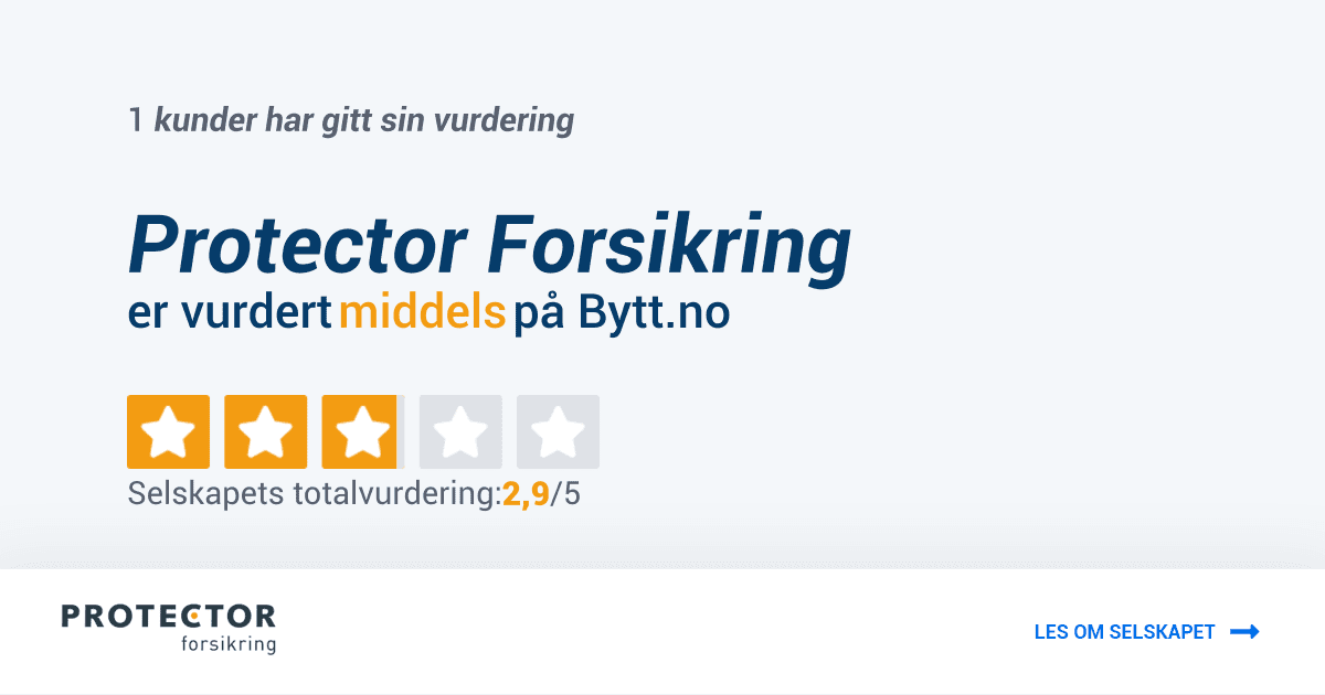 Protector Forsikring erfaringer og omtaler - les hva 5 andre mener