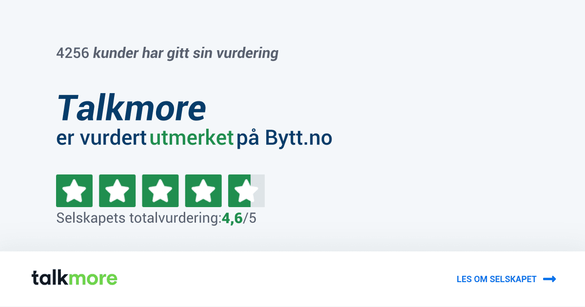 Talkmore erfaringer og omtaler - les hva 6656 andre mener - Side 333 av 417