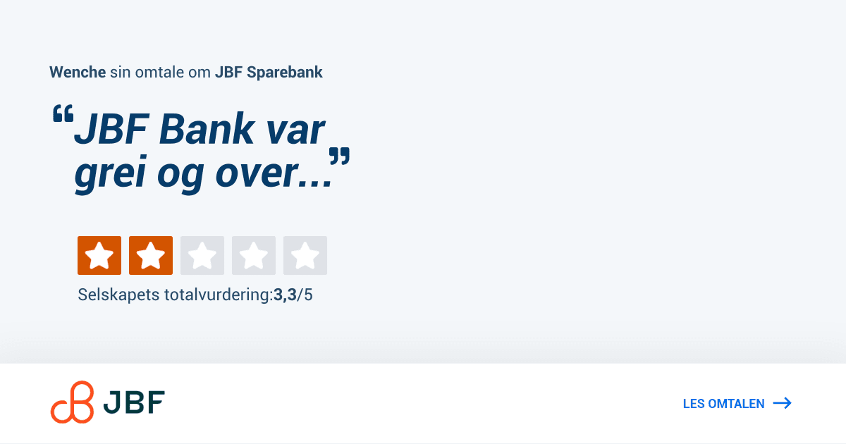 JBF Sparebank: JBF Bank var grei og oversiktlig før den 20/2-23. Nå er ...