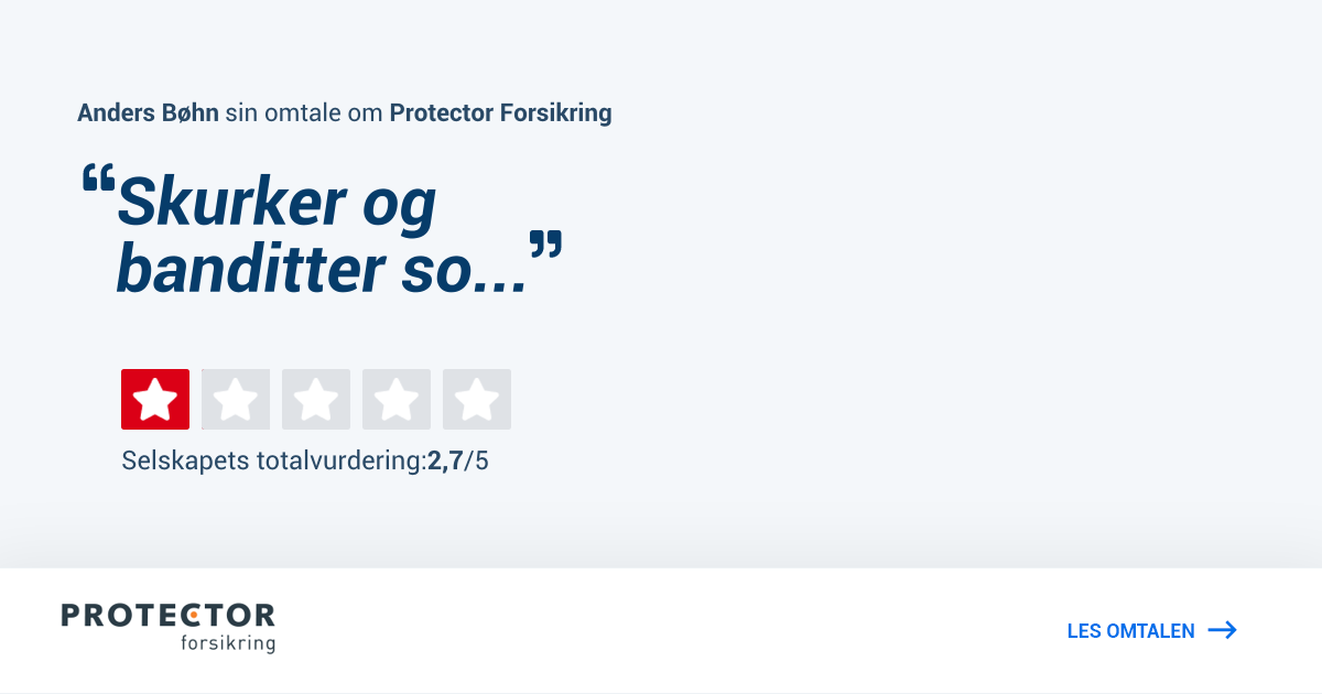 Protector Forsikring: Skurker og banditter som ødelegger folks liv ...