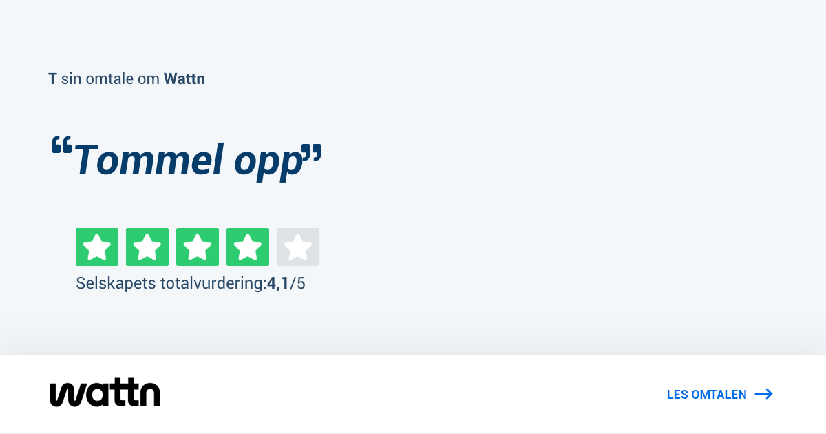 Wattn: Tommel opp - Omtale av T