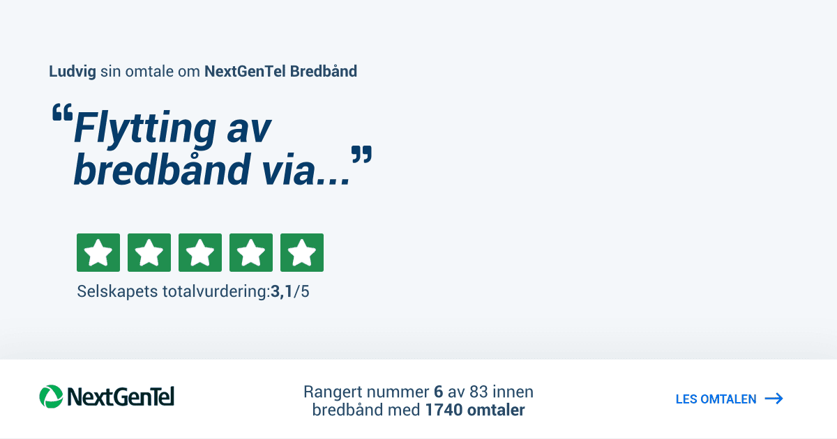 NextGenTel: Flytting av bredbånd via fiber til NextGentel - Omtale av ...