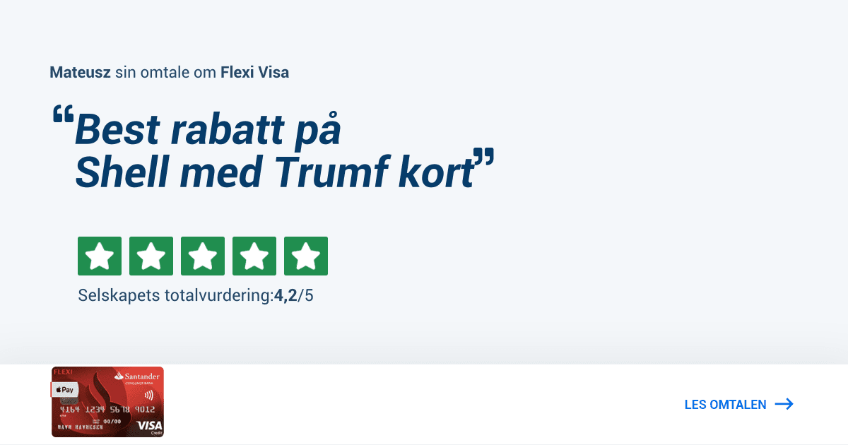 Flexi Visa: Best rabatt på Shell med Trumf kort - Omtale av Mateusz