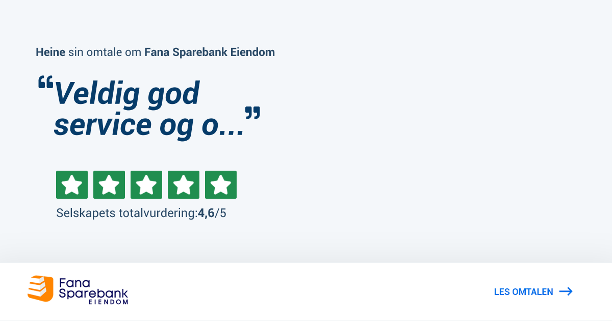 Fana Sparebank Eiendom: Veldig god service og oppfølging ved boligsalg ...