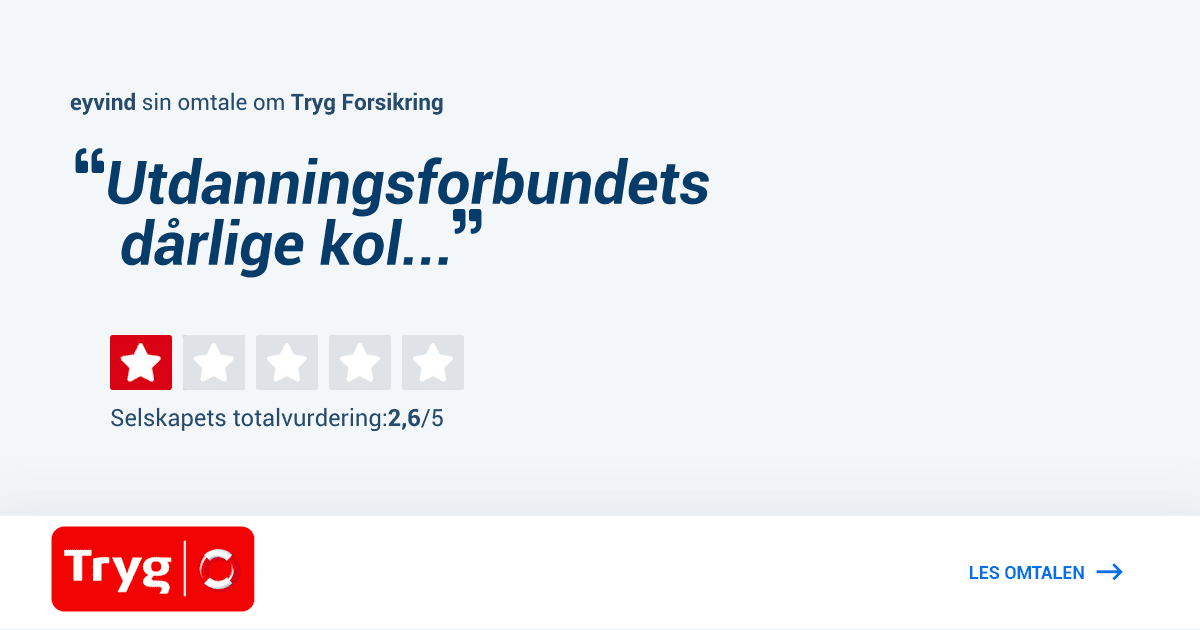 Tryg Forsikring: Utdanningsforbundets dårlige kollektivavtale med TRYG ...