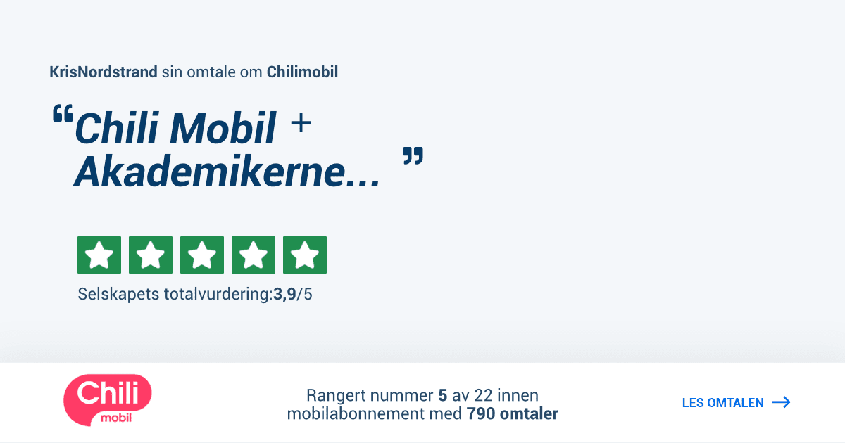 Chilimobil: Chili Mobil + Akademikerne Pluss = Bedre en noensinne ...